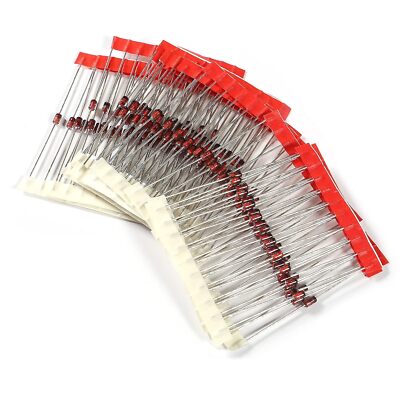 14 Value 140pcs 1W Zener Diodes Assortment Kit 3.3V 3.9V 4.7V 5.1V 6.2V ...