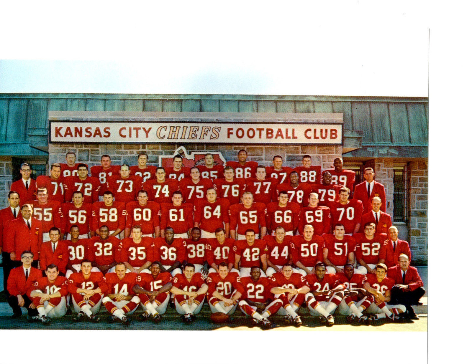 1965 KANSAS CITY CHIEFS TEAM PHOTO FOOTBALL AFL NFL HOF MISSOURI USA | eBay