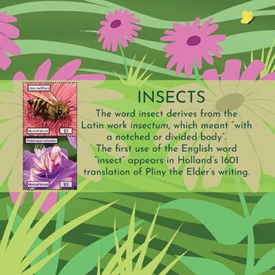 2022 12 - MARSHALL - INSECTS 2V complet set MNH ** | eBay