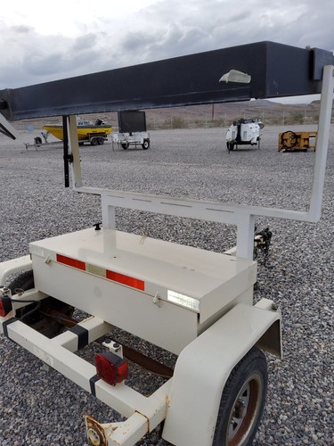 American Signal Traffic Message Board LED Panel Trailer | eBay