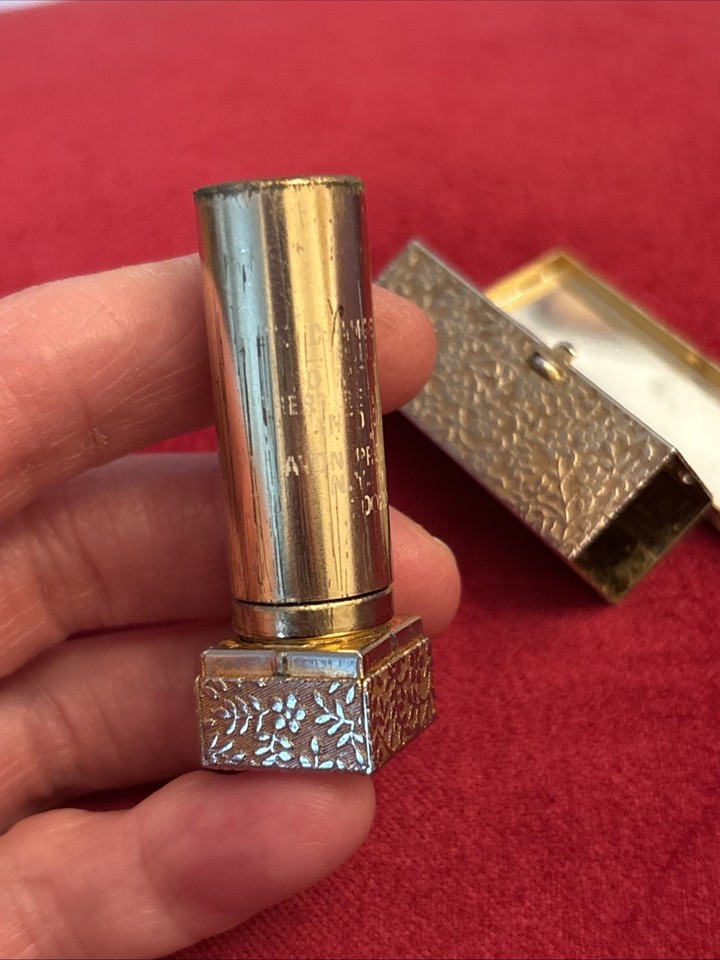 Vintage Sign Avon Embossed Square Lipstick Mirror Compact | eBay