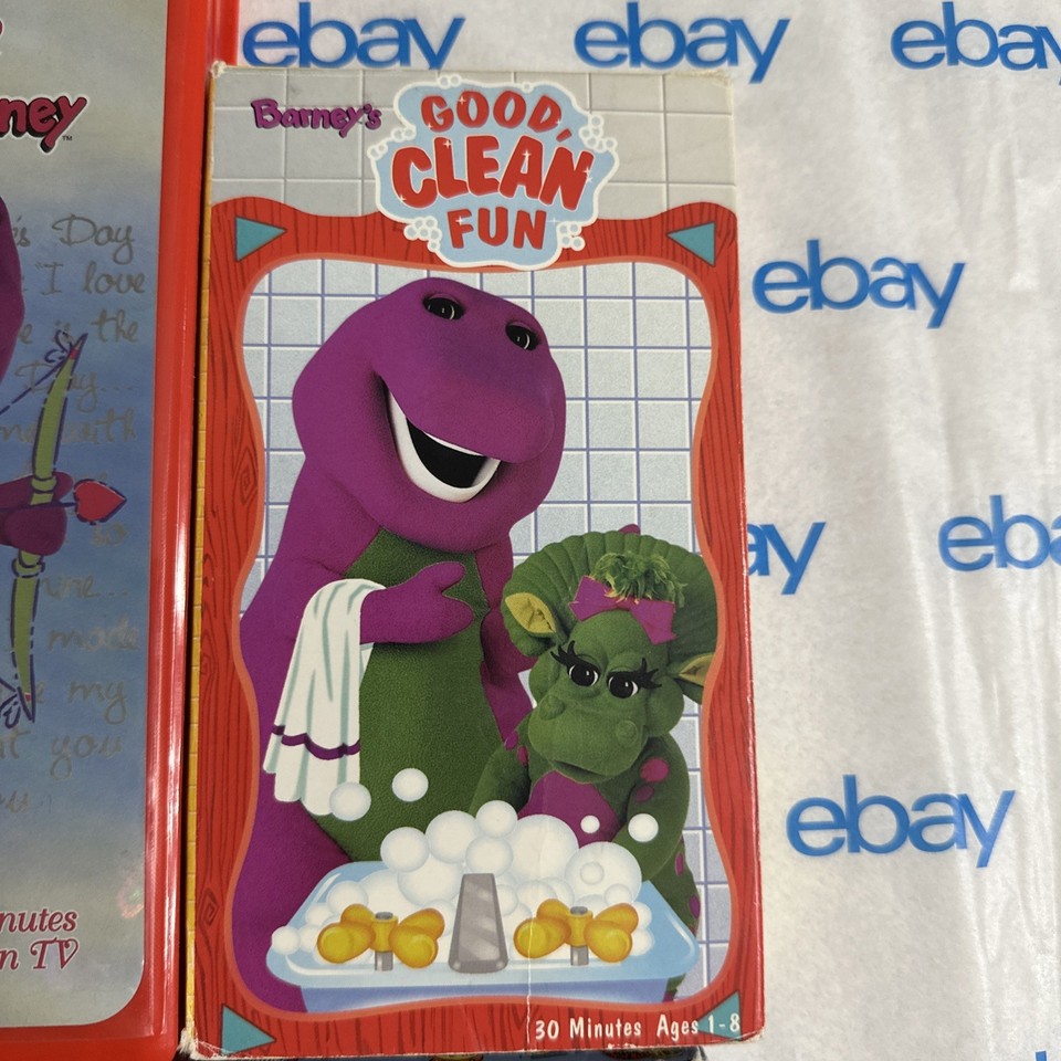 Barney VHS Lot 4 Good Clean Fun, Oh Brother! She’s My Sister, Kids For ...