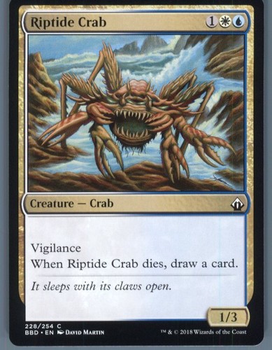 Magic the Gathering MTG Battlebond Riptide Crab #228 | eBay