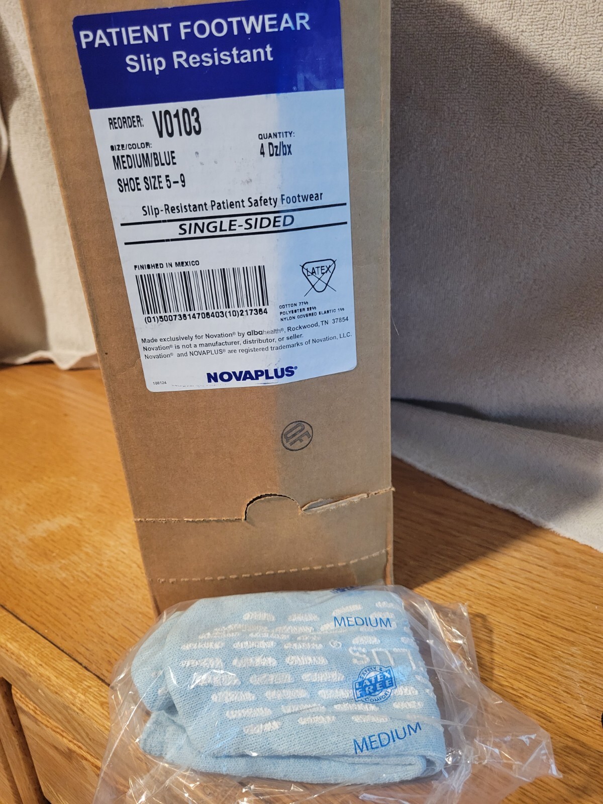 Novaplus Patient double/single tread Non-Slip Socks-NEW various color ...