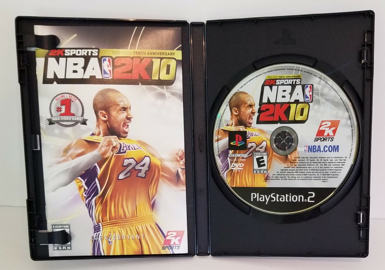Kobe Bryant Collectible NBA 2K10 PlayStation 2 PS2 Game Complete ...