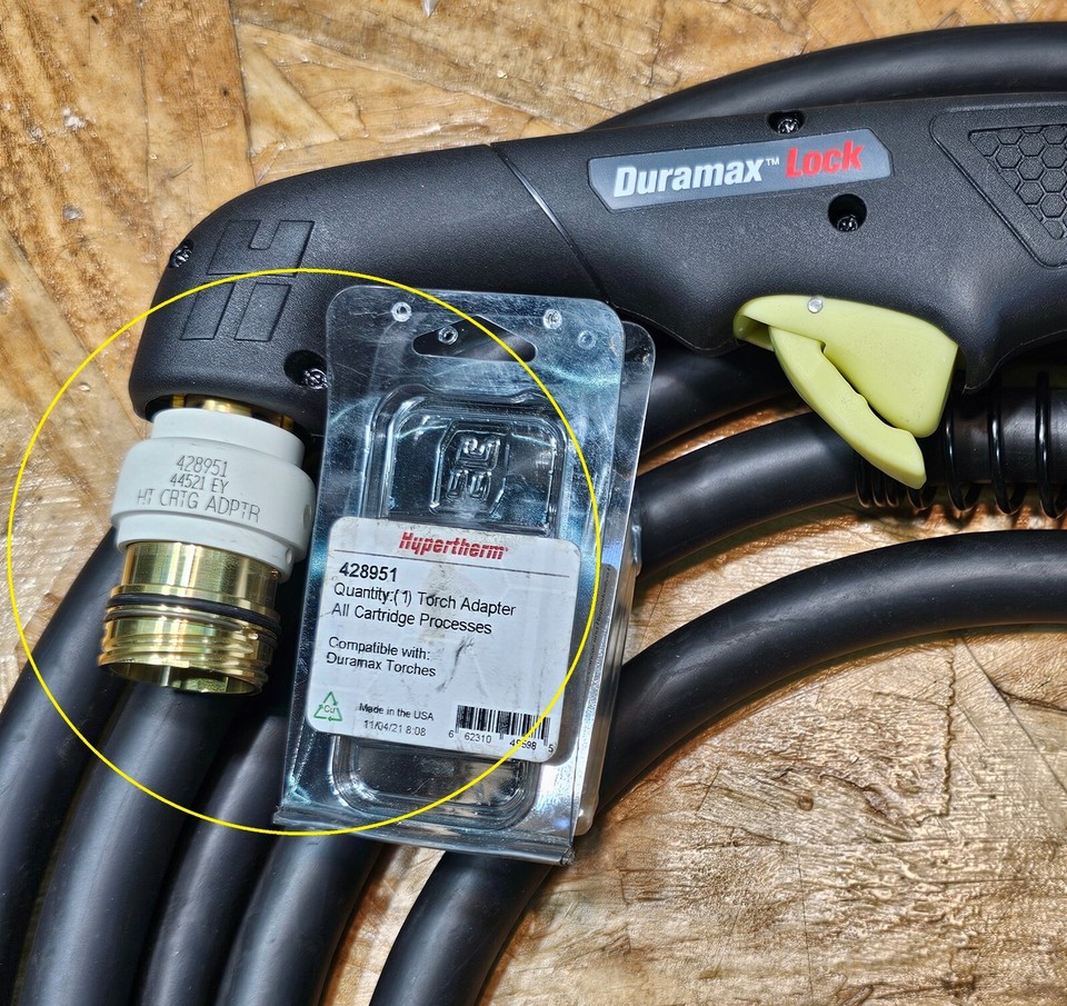 Hypertherm Duramax Plasma Torch Replaces Thermal Dynamics SL60 7-5204 7 ...
