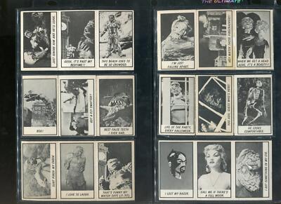 1963 63 TOPPS MONSTER LAFFS MIDGEES COMPLETE SET W/PANELS 27/36 1st ...