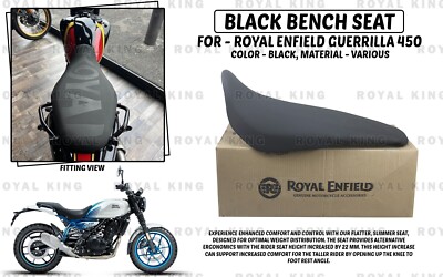 Royal Enfield Guerrilla 450 "Black Bench Seat" | eBay UK
