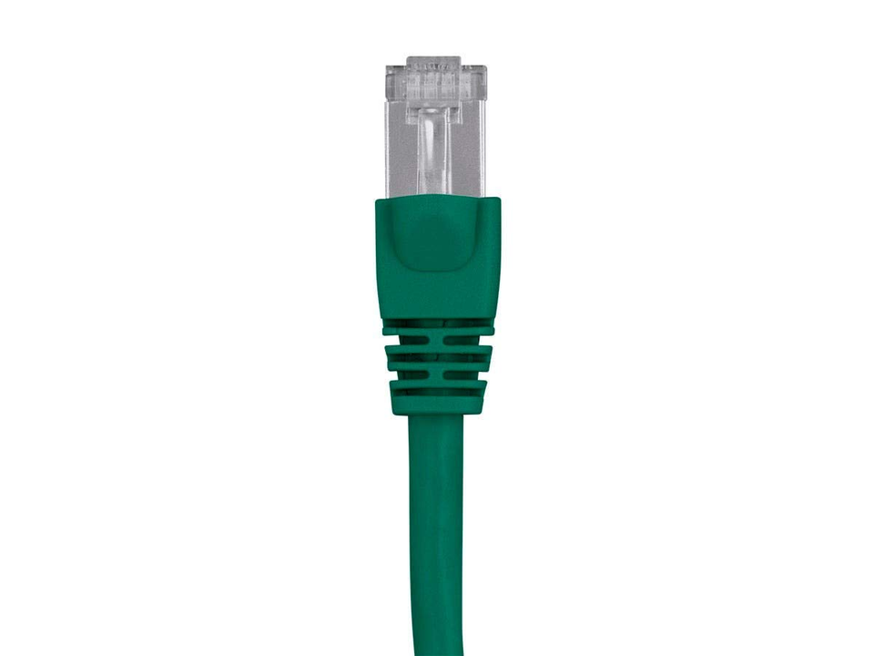 Cat6A 2Ft Green Patch Cable Double Shielded (S/FTP) 26AWG 10G Pure Bare ...