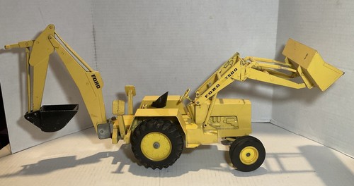Vintage ERTL 1/22 Scale Diecast FORD 7500 Backhoe Loader Tractor ...
