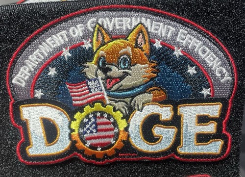 DOGE !! department of government efficiency hook&loop patch | eBay