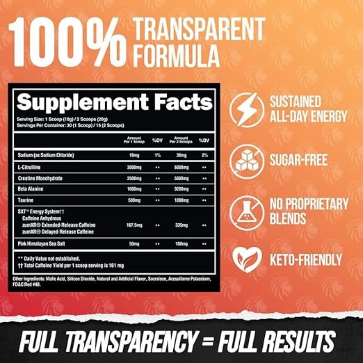 Lot of 4 ALPHA LION Core Pre Workout Powder with Creatine Fruit Punch ...