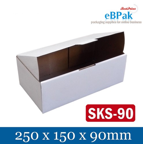 200x Mailing Box 250 x 150 x 90mm Self Locking Shipping Carton B012 ...