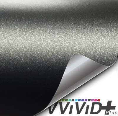 VVivid 2020 VVivid+ Matte Metallic Black (Ghost) Vinyl Car Wrap Film ...