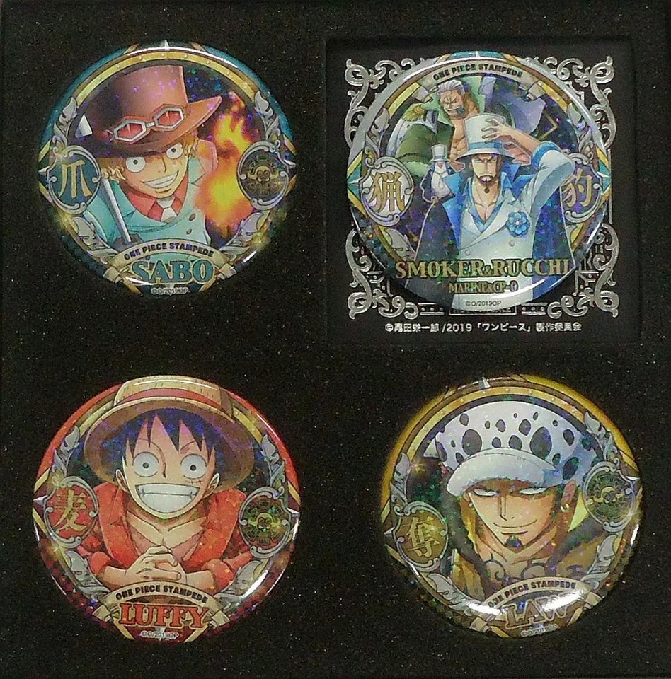 One Piece Badge Pins Gathering Yakara Can Set Of 4 Secret 1Ver. Movie ...