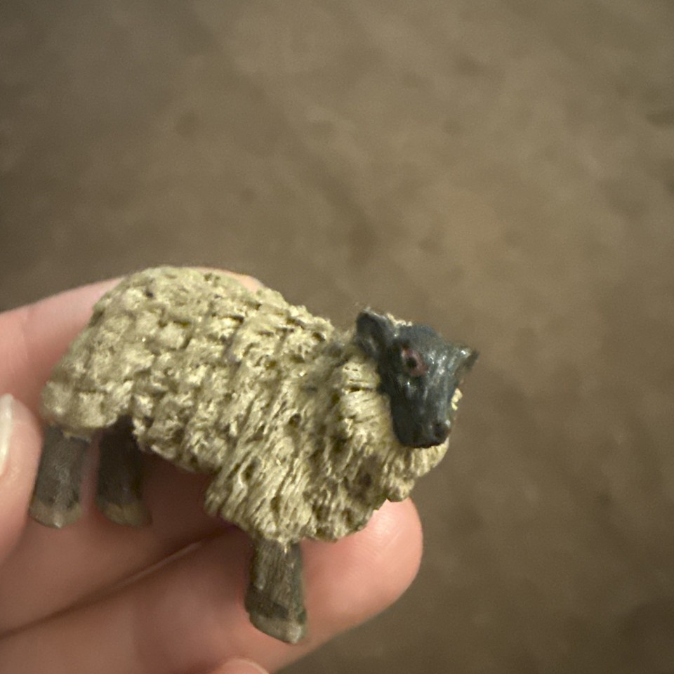 Miniature Sheep Resin Figurine | eBay