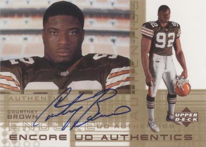 2000 Upper Deck Encore - Authentics Courtney Brown #CB (AU, RC) for ...