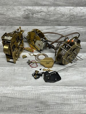 Lot of Vintage Clock Parts Movements Gears Cogs Steam punk Crafting ...