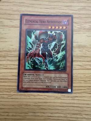 Elemental Hero Necroshade - GX1-EN001 - Super Rare Yugioh Card | eBay