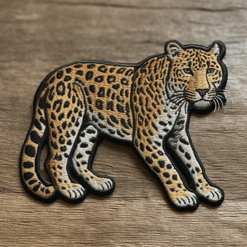 Jaguar Patch iron-on embroidered WILD ANIMAL Zoo SOUVENIR APPLIQUE ...