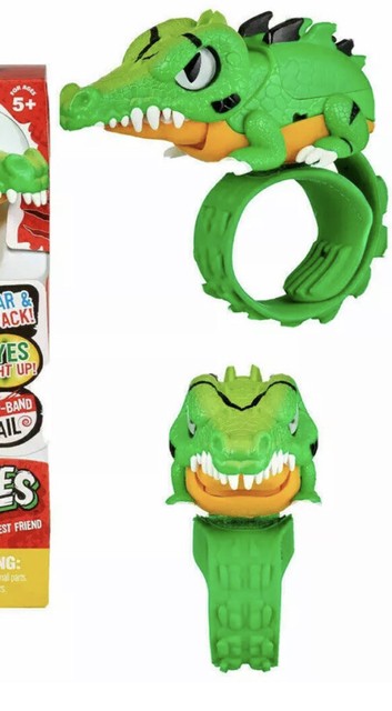 Little Live Pets Wraptiles Croxor Light up Eyes 25 Sounds Slap Band ...