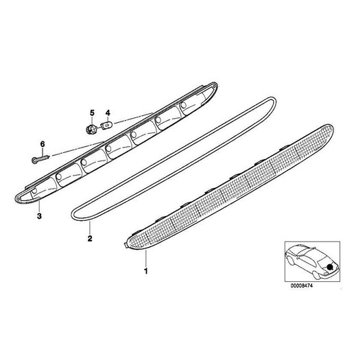 Original BMW 63258389736 - Lampenfassung 3er 5er 6er 7er X3 X5 Z3 Z4 ...