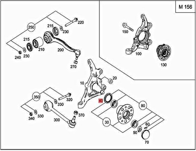 Genuine MERCEDES Elastomer molded seal Wheel hub right 2043300060 | eBay