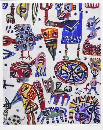 David LARWILL On A Roll - signed print, FRAMED art, expressionism ...