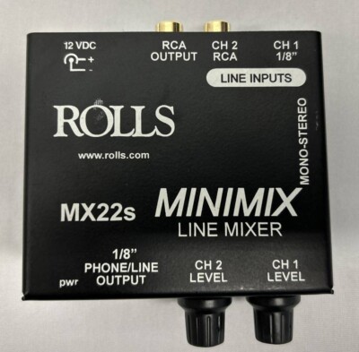 Rolls MX22s Mini Mix 2-Channel Mixer | eBay