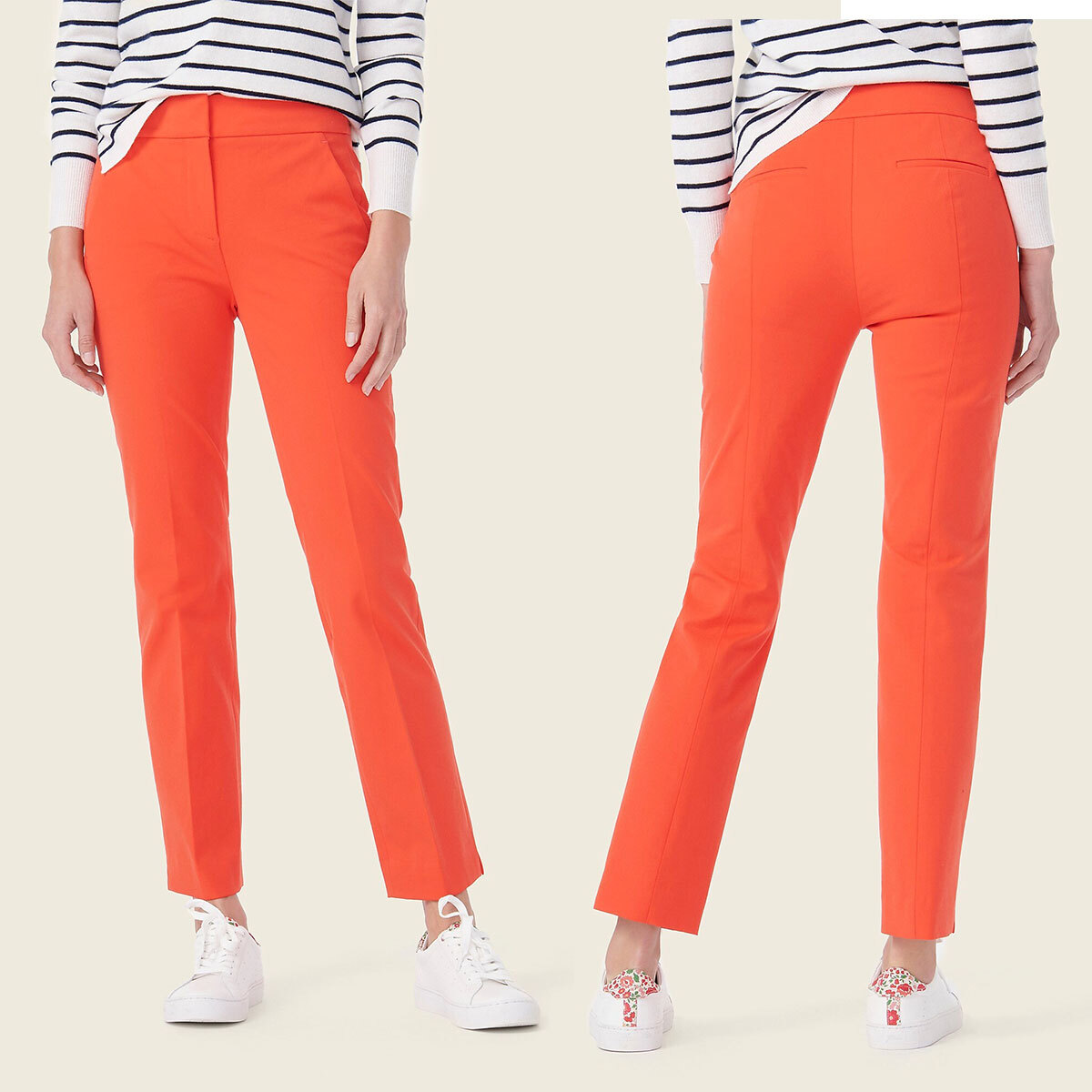 J Crew NWT $89.50 New Bi-Stretch Cotton Remi Pant in Grenadine Red | Sz ...