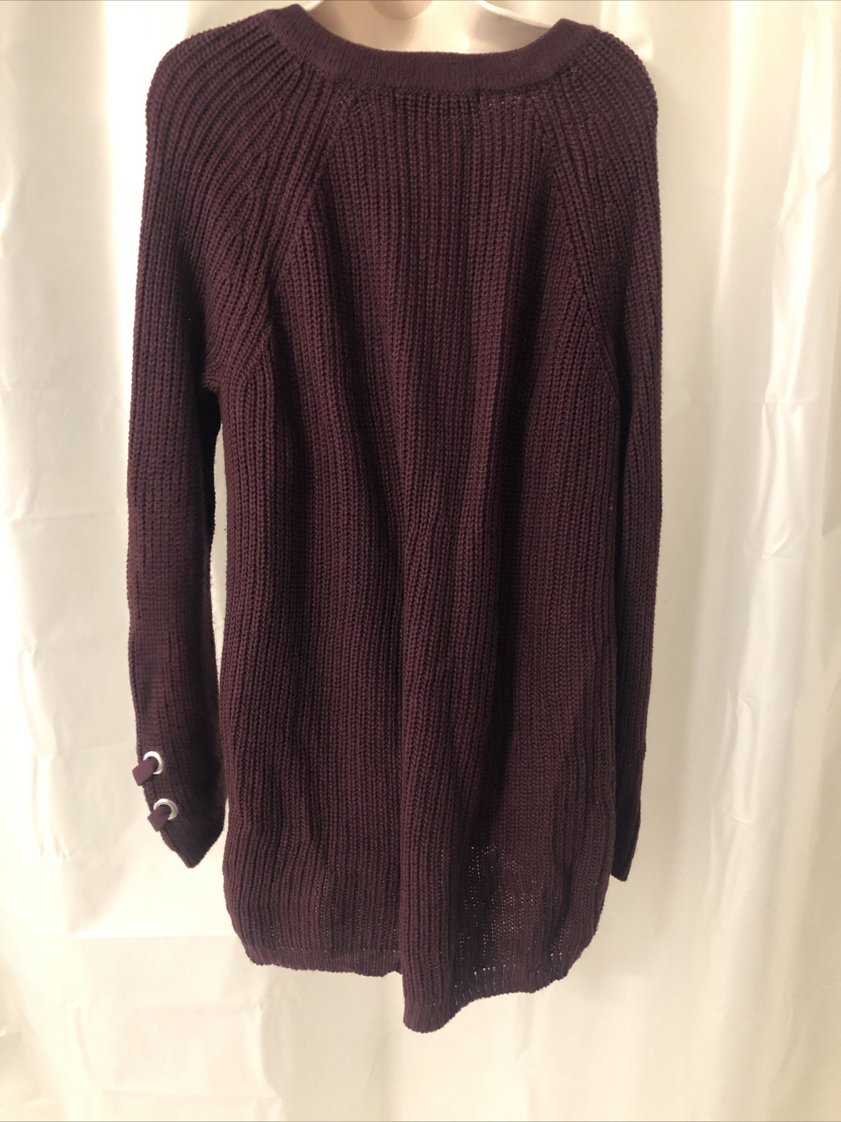 womens absolutely famous maroon oversized sweater cri… - Gem