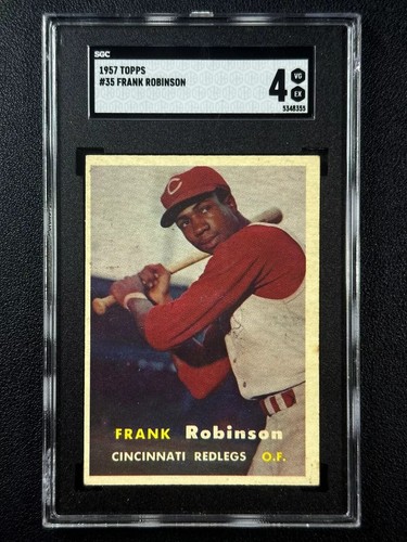 1957 TOPPS #35 FRANK ROBINSON ROOKIE RC CINCINNATI REDS HOF SGC 4 | eBay