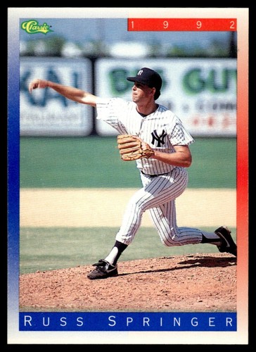 1992 Classic II #T93 Russ Springer New York Yankees | eBay