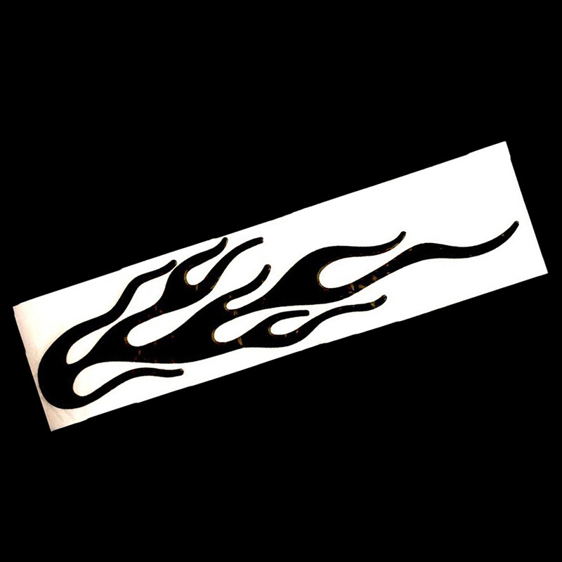 3D Flame Fire Reflective Sticker Motorcycle Vinyl Decal Sticker Car ...