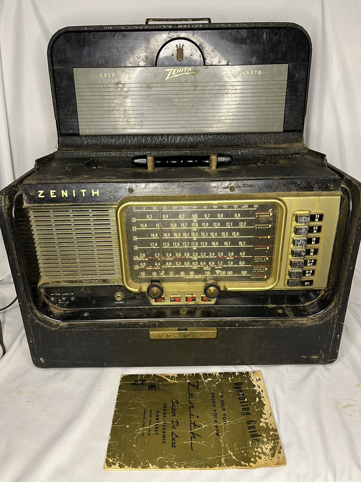 Vintage Zenith TransOceanic ShortWave Radio, model T600 | eBay