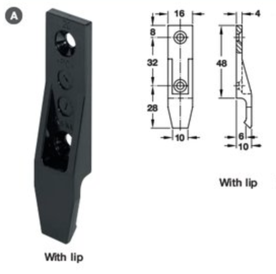 Keku EH Drop On/Hook On Push In Fittings Press Fit Panel Clips Plinth ...
