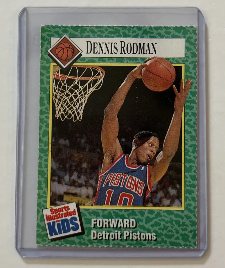 DENNIS RODMAN ROOKIE Detroit Pistons #192 NBA Sports Illustrated for ...