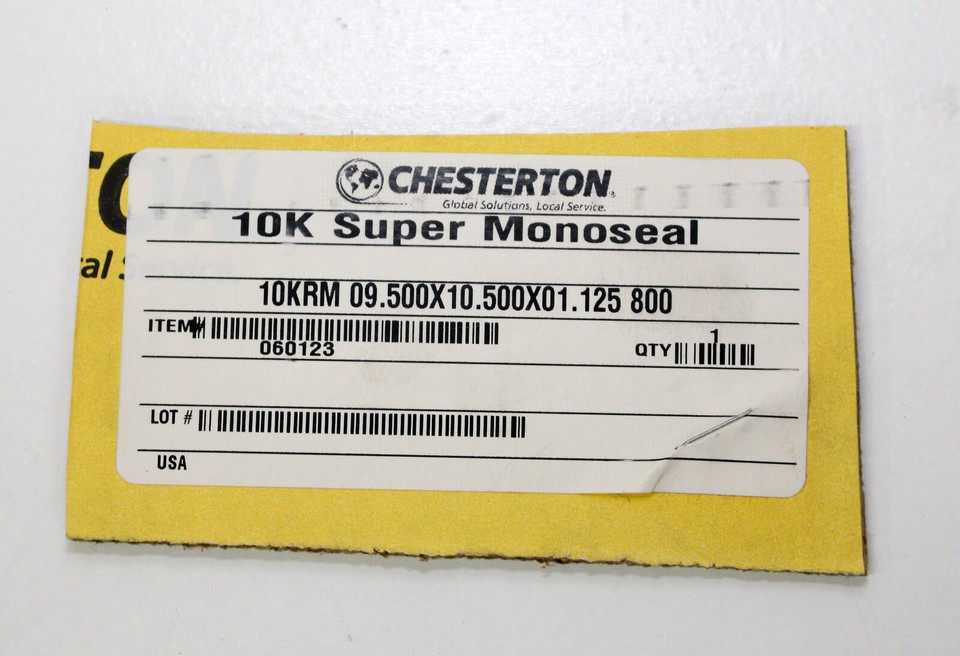 Chesterton 10K Super Monoseal 060123 ~ New ~ 10KRM 09.500x10.500x01.125 ...