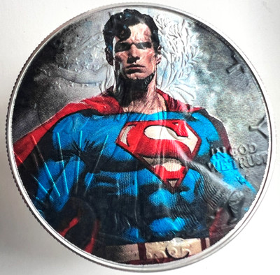 Superman - American Silver Eagle 1oz .999 Limited Edition Silver Dollar ...
