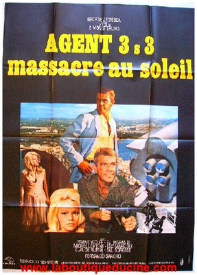 AGENT 3S3 MASSACRE AU SOLEIL Affiche Cinéma Originale 160x120 Movie ...