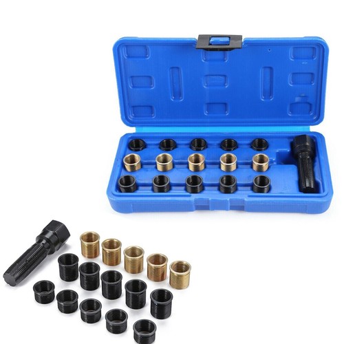 Spark Plug Rethread Repair Tap Tool Thread Reamer Inserts Kit Set M14 x ...