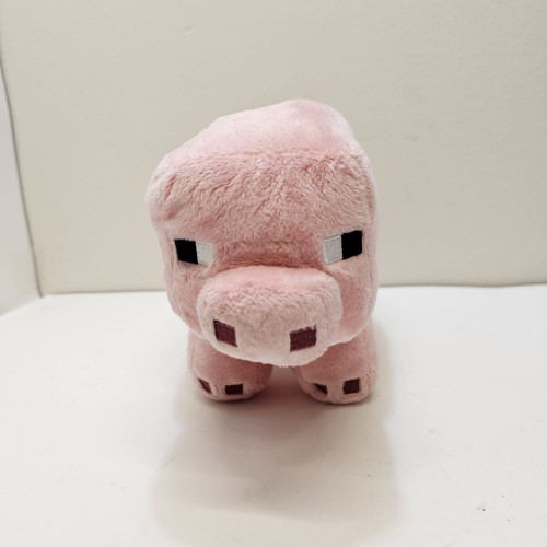 Jinx Mojang 2016 Minecraft 10'' Pink Pig Plush Pillow Stuffed Animal ...