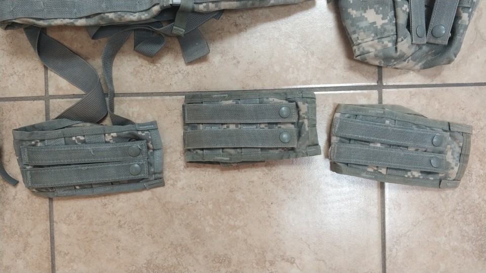 US Army Rifleman Set System ACU UCP Camo Molle Assault Pack Pouches ...