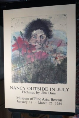 Vintage Offset Litho Print/Poster Nancy Jim Dine - Museum Fine Arts ...