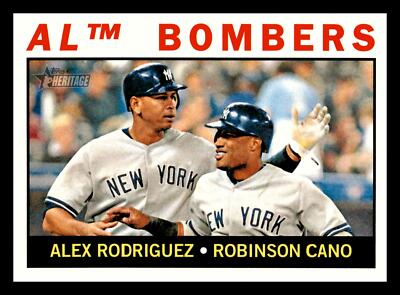 Alex Rodriguez Robinson Cano 2013 Topps Heritage AL Bombers #331 ...