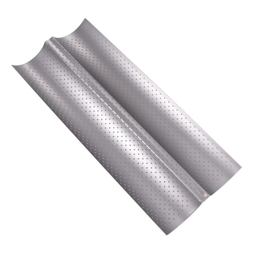 Edelstahl Baguetteblech 2 Wave Antihaft Backform | eBay