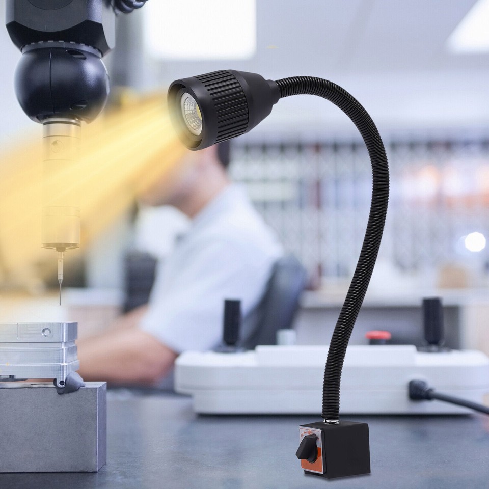 5W LED Lathe Work Light Magnetic Base Flexible Arm Lamp For CNC Milling ...