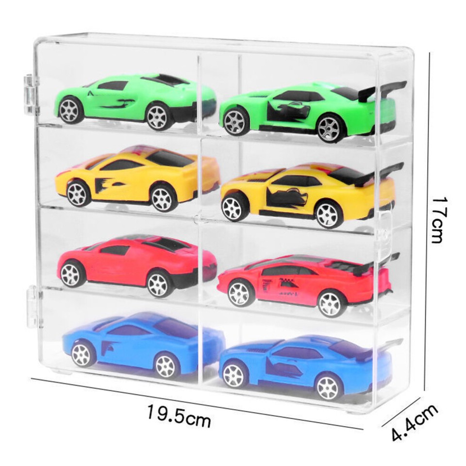 Car Model Storage Box Display Cabinet Clear Showcase Organizer Diecast ...