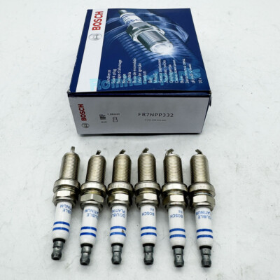 6PCS Spark Plugs Platinum For BMW X3 X5 328i 528i 525i 530i 12122158253 ...