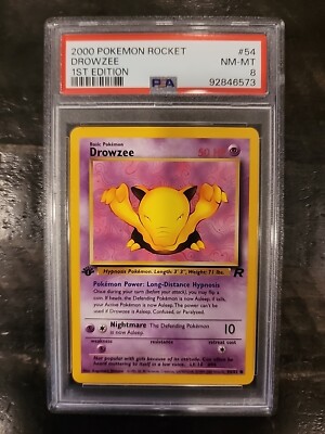 2000 Pokemon Rocket #54 Drowzee 1st Edition PSA 8 | eBay
